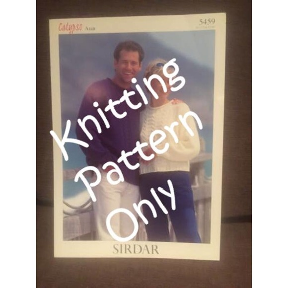 Sirdar | Art | New Sirdar 5459 Calypso Aran Mens Womens Pullover ...